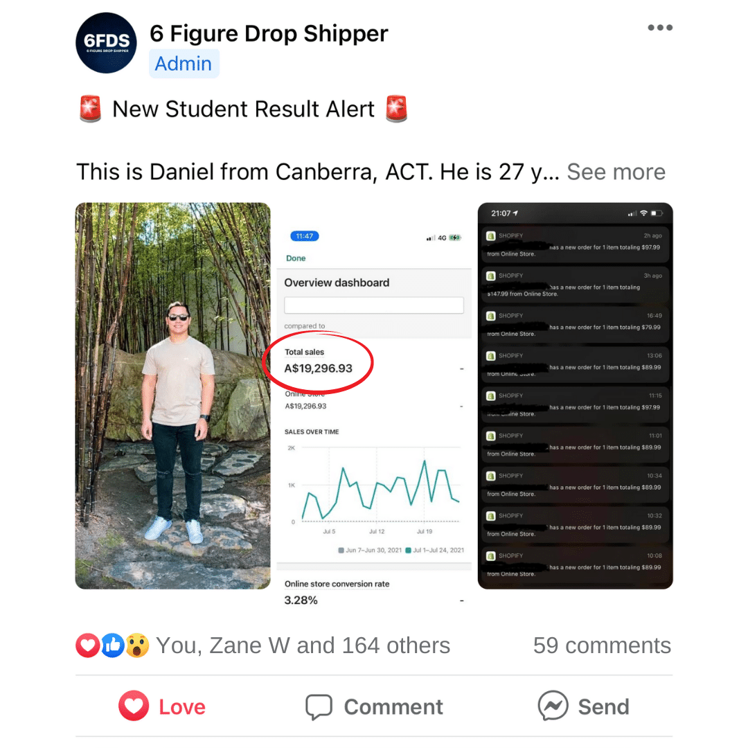 Thank you - 6 Figure Drop Shipper