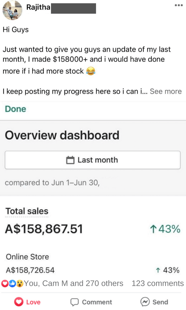 Thank you - 6 Figure Drop Shipper